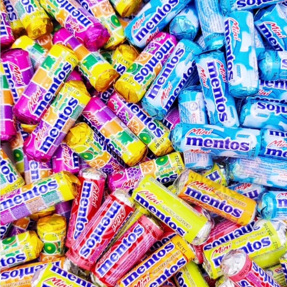 (10pcs) Mini Mentos - Fruits / Mint / Rainbow | Shopee Malaysia