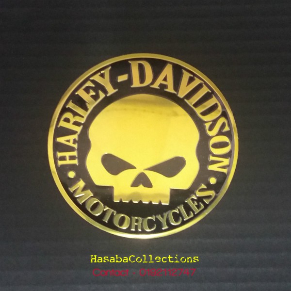 Emblem Badge Decal Willie G skull Harley Davidson | Shopee Malaysia