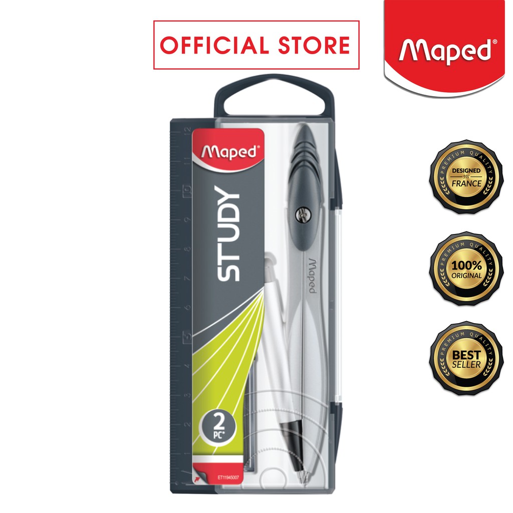 Maped Universal Study Metal Compass for Math & Geometry Drawing with ...