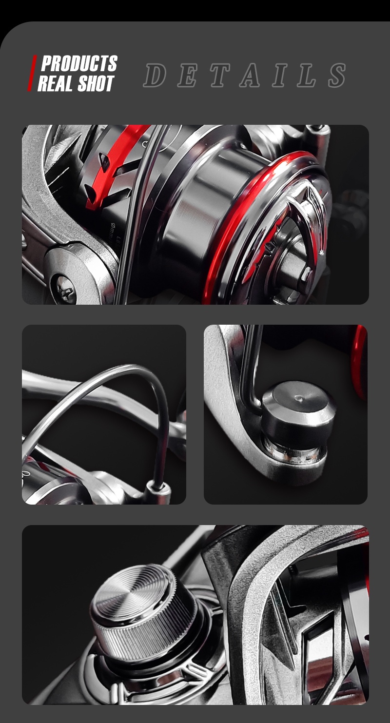 SEASIR OER Ultra Light Long Throw Aluminum Shallow Spool Spinning ...