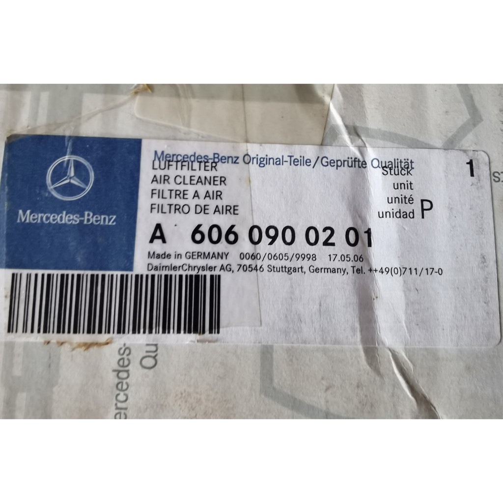 ORIGINAL MERCEDES BENZ AIR CLEANER A6060900201 W140 S-CLASS | Shopee ...
