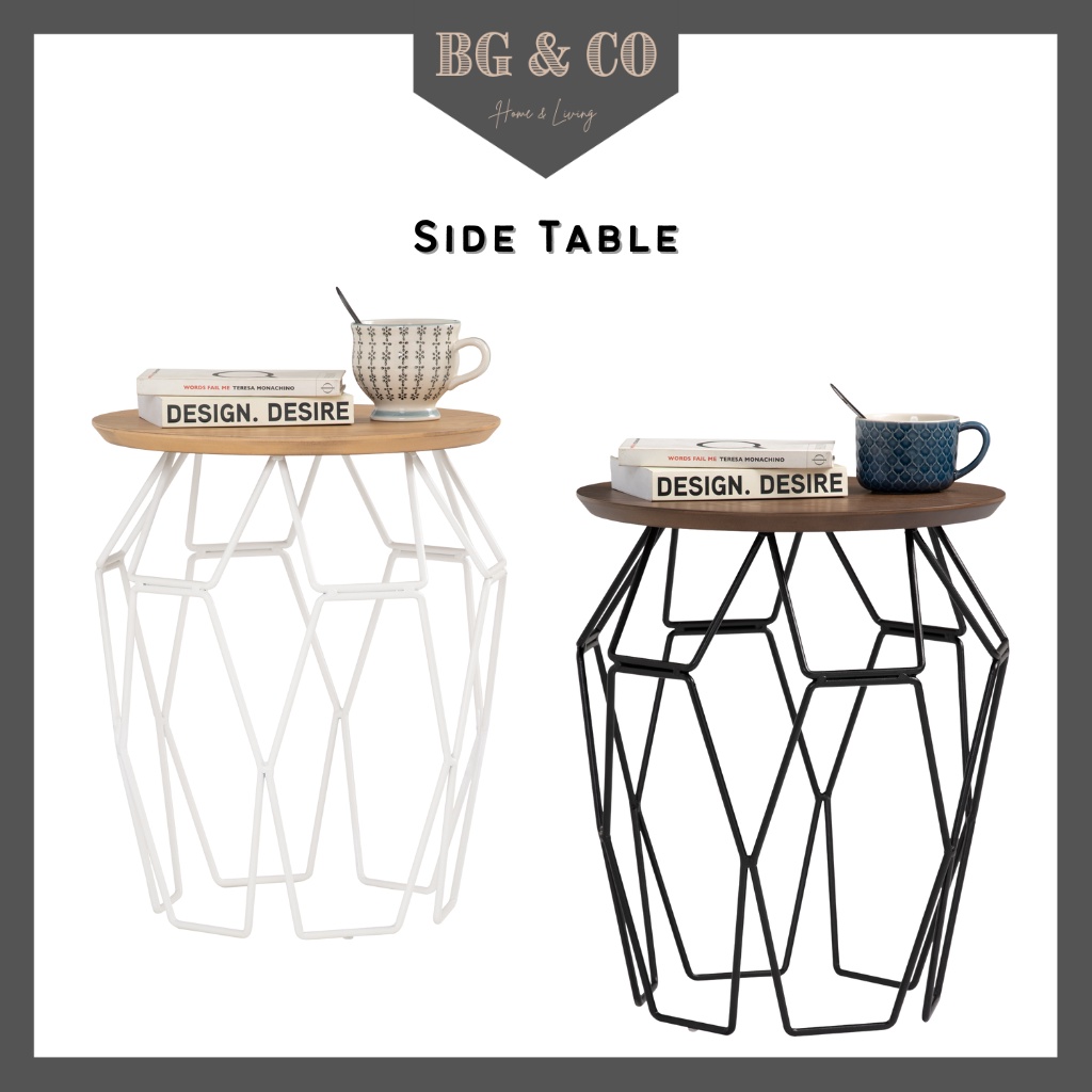 [SIAP PASANG] NADIA Side Table Living Room Table Bedside Table Round ...