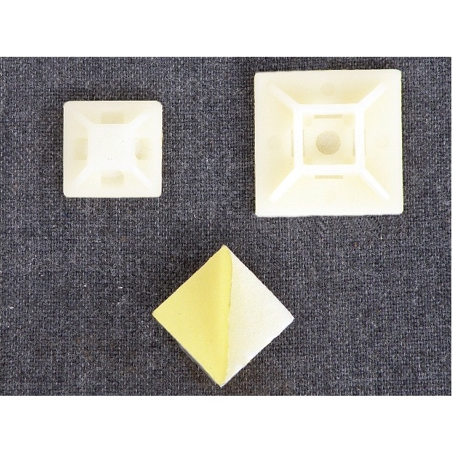 OK-IN Nylon Self Adhesive Cable Tie Mount Cable Tie Base Holder 19mm ...