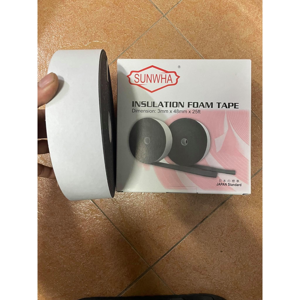 ROLLS INSULATION FOAM TAPE 30 FEET AM TAPE / SUNWHA TAPE JAPAN STANDARD ...