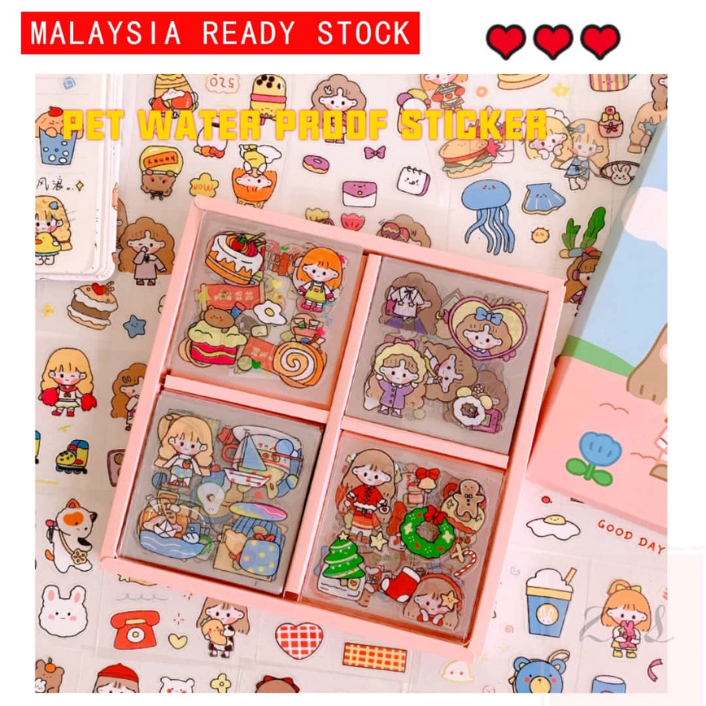 Cute Sticker Korean Style Sticker Journal Planner Sticker PET ...