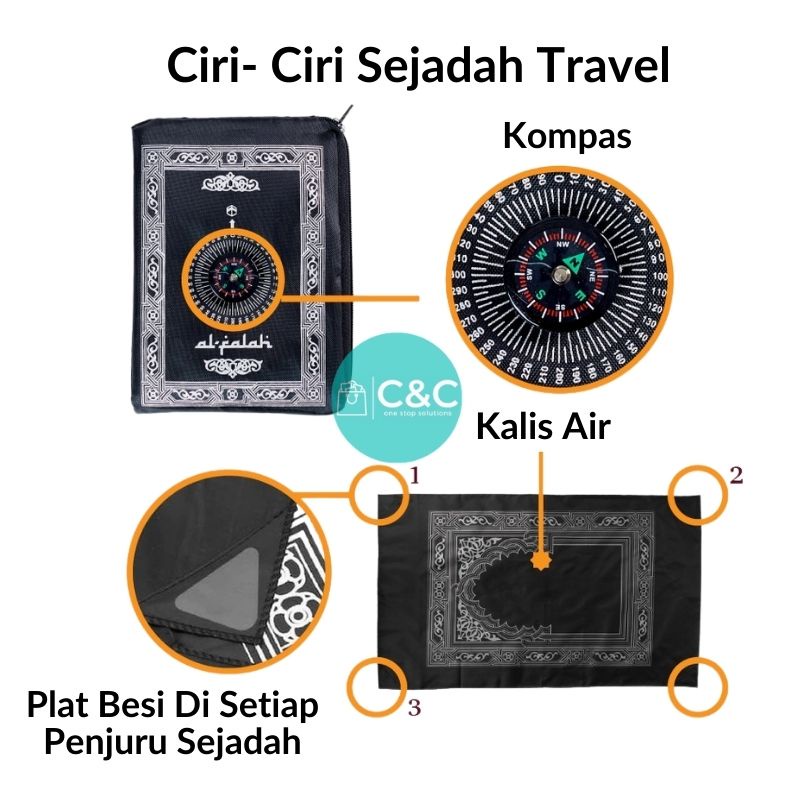 Sejadah + Kompas Kiblat - Solat Doa Sembahyang Muslim Ramadan Travel ...