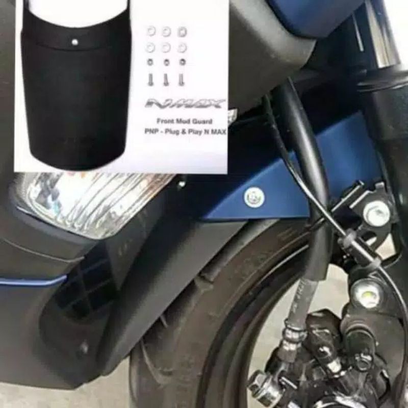 Front Fender Mud Flap Connection Nmax, Aerox Abs Plastic Material ...