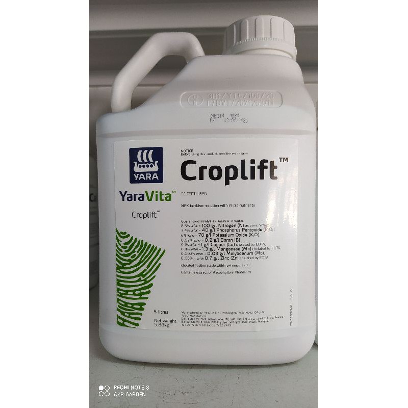 Baja Semburan Yara Croplift 5 L NPK Fertliser Solution With Micro ...