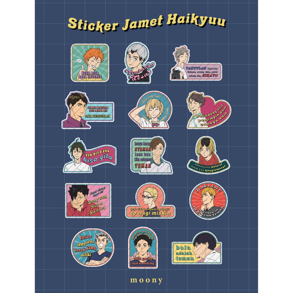 Haikyuu Jamet sticker (sticker pack) | Shopee Malaysia