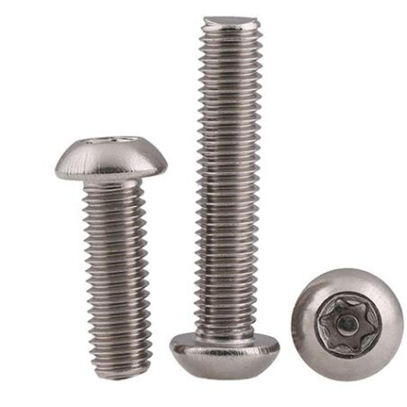 M6 M8 M10 Stainless Steel 304 Pan Head Round Head Plum with Column Anti-theft Screws and Bolts ...