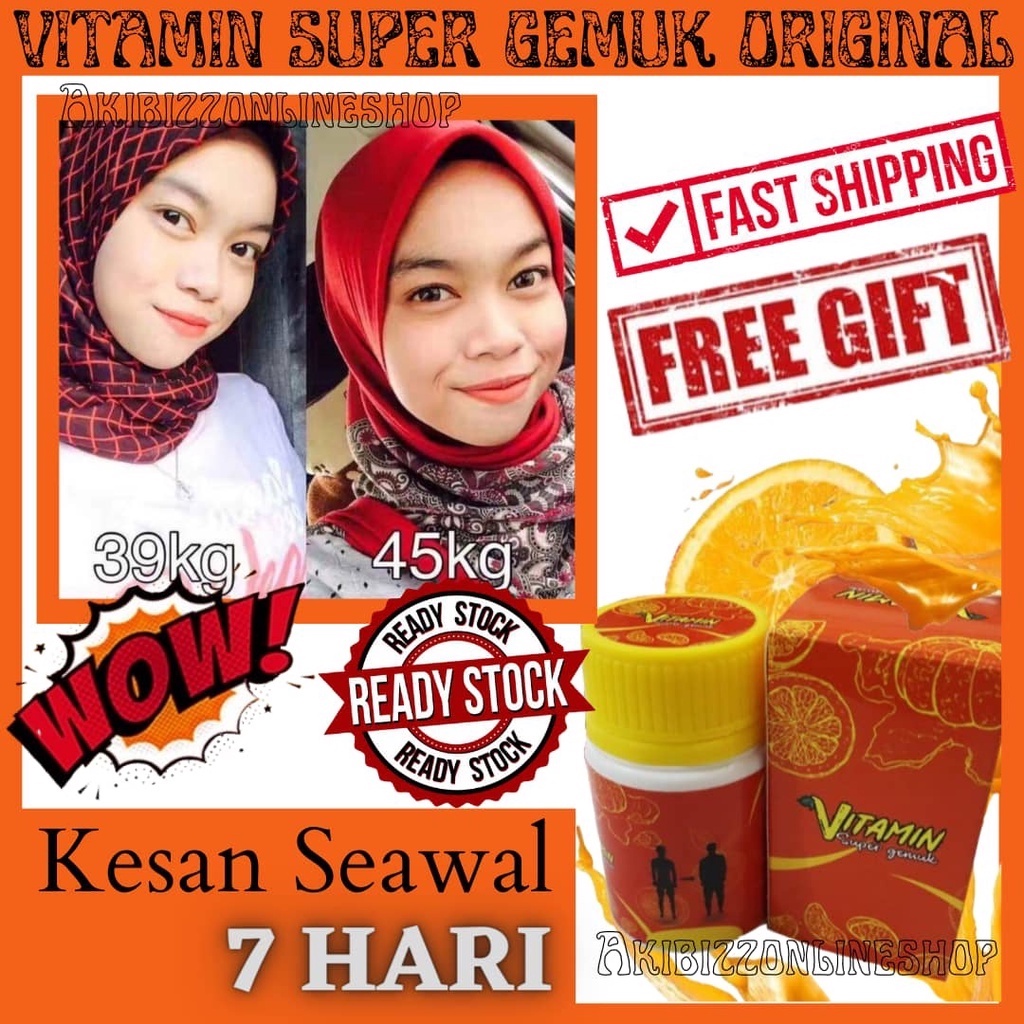 Vitamin super gemuk 🔥 READY STOCK🔥 weight gain ubat gemuk tambah berat ...