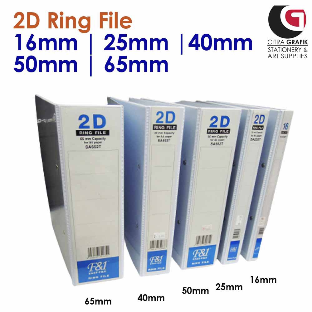 2D Ring File White | Brand F1 | File Putih 2 D | Shopee Malaysia