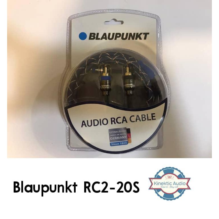 Blaupunkt RC2-20S - Audio RCA Cable for car / 2 channel / 2.0m / 6.6ft ...