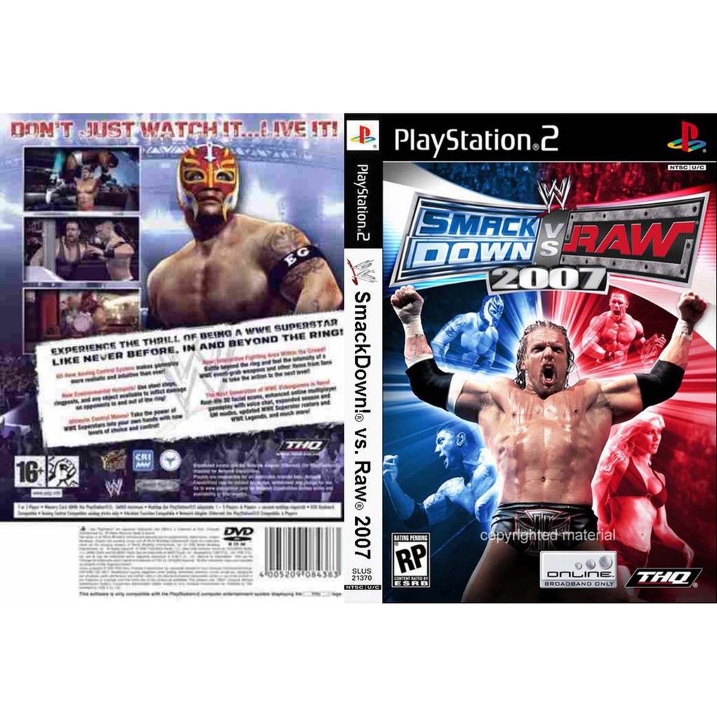 Ps2 Games Collection WWE SMACKDOWN VS RAW 2007 | Shopee Malaysia
