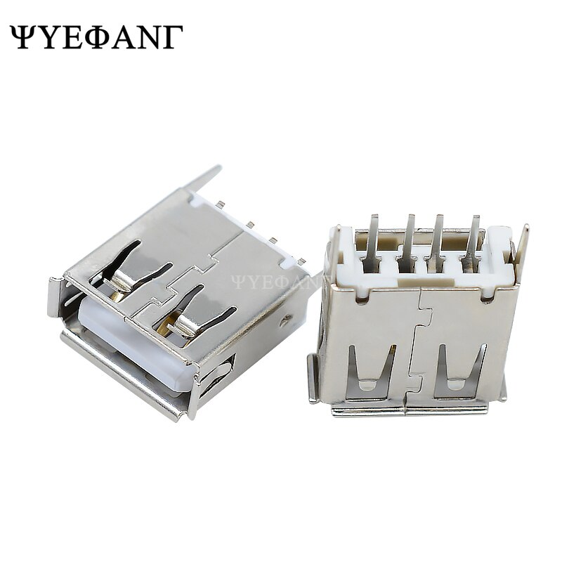 10PCS/LOT 2.0 USB Socket Looper USB-A Type Connector Female 13.7MM ...