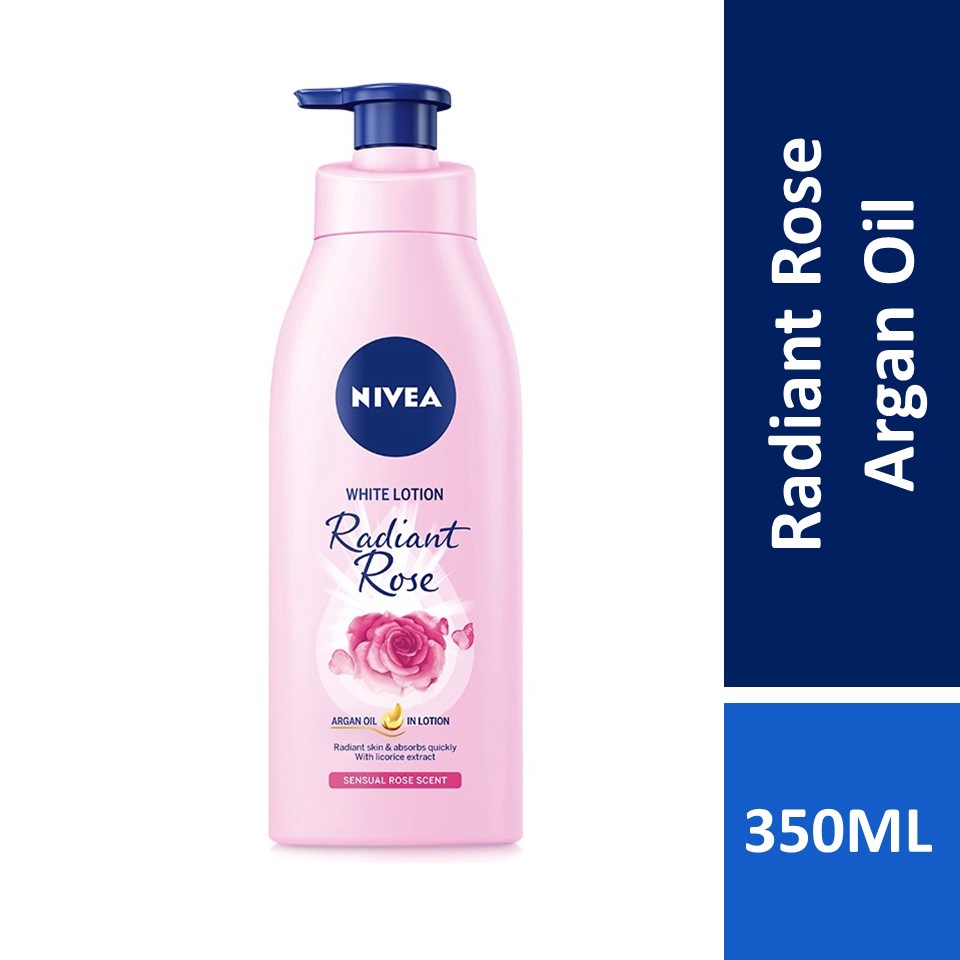 Nivea Body Bright Radiant Rose & Argan Oil In Lotion 350ml | Shopee ...