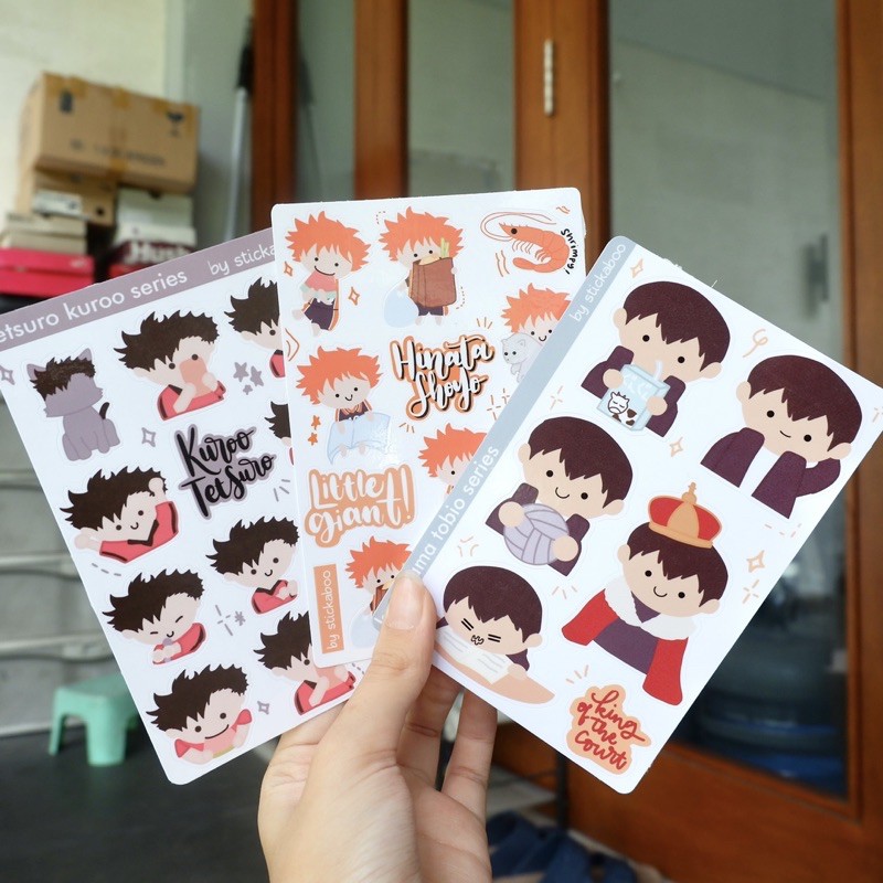 (International) Haikyuu Stickers By Stickaboo - Kageyama Hinata Bokuto ...