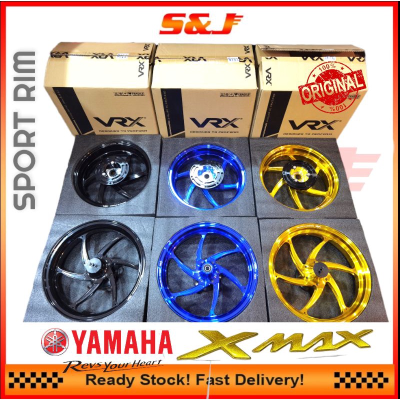 VRX CNC SPORT RIM SET 6 BATANG CAS TING RIM FRONT 350-15 REAR 400-14 ...