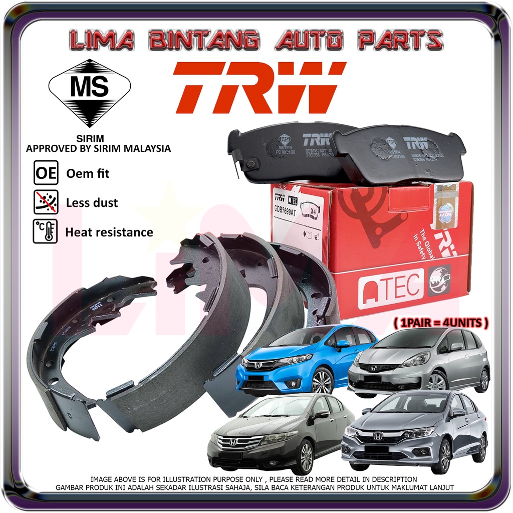 Honda City T9A GM6 , TMO , Jazz GK T5A , GE TFO Front Brake Pads Disc ...
