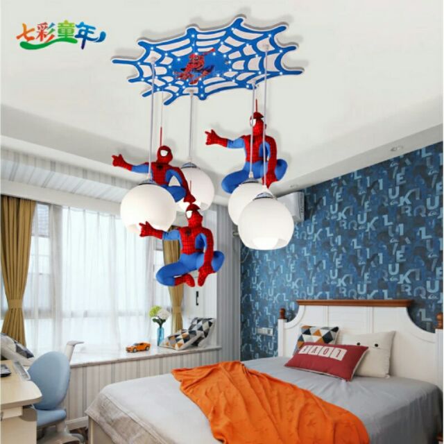 Spiderman Lamp Kids Light Cartoon Ceiling Light lamp Princess Lamp ...