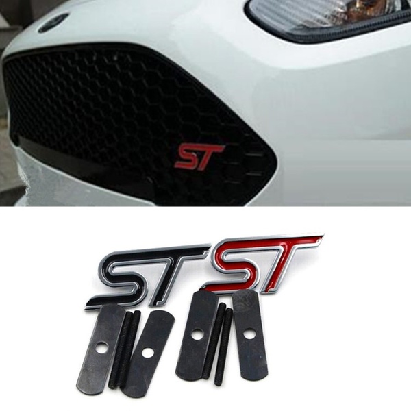 Metal ST Logo Car Front Grille Sticker Auto Head Grill Emblem Badge ...