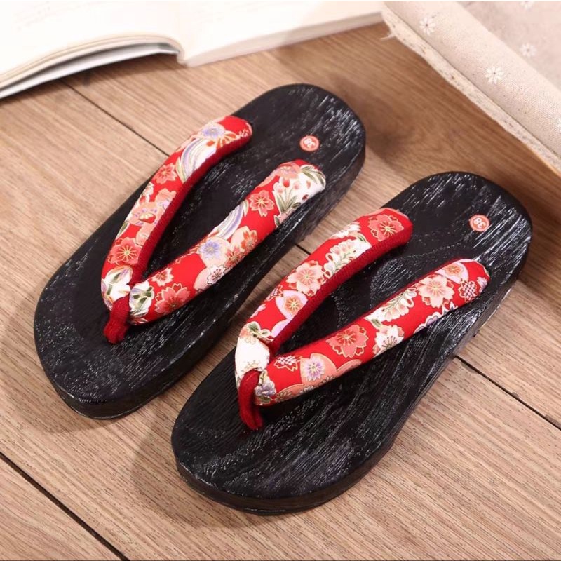 Japanese traditional shoe geta wooden slipper wooden shoe freesize ...
