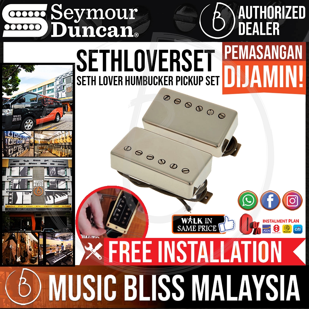 Seymour Duncan Seth Lover Humbucker Pickup Set - Nickel (Free In-Store ...
