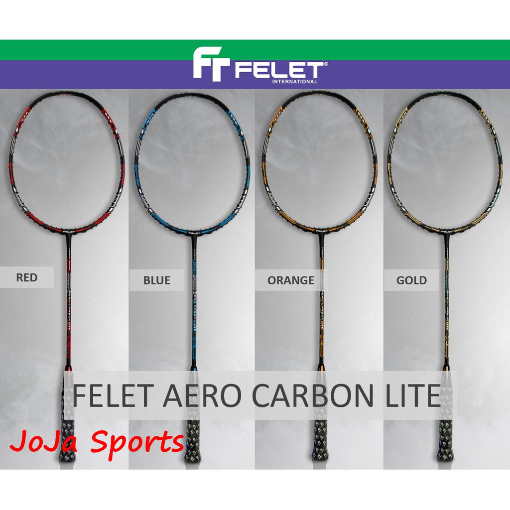 Felet Fleet Badminton Racket Aero Carbon Lite 7U (Free Grip) | Shopee ...