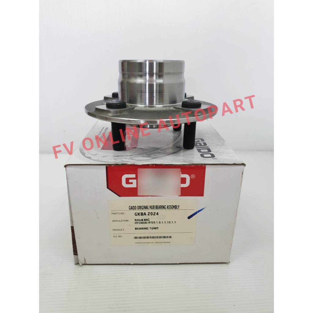 GAIDO - REAR WHEEL BEARING HUB (ABS) HYUNDAI ATOS 1.0 / 1.1 (GKBA-2024 ...