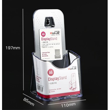 Acrylic Display Stand A4 A5 A6 Brochure Paper Menu Holder for Table ...