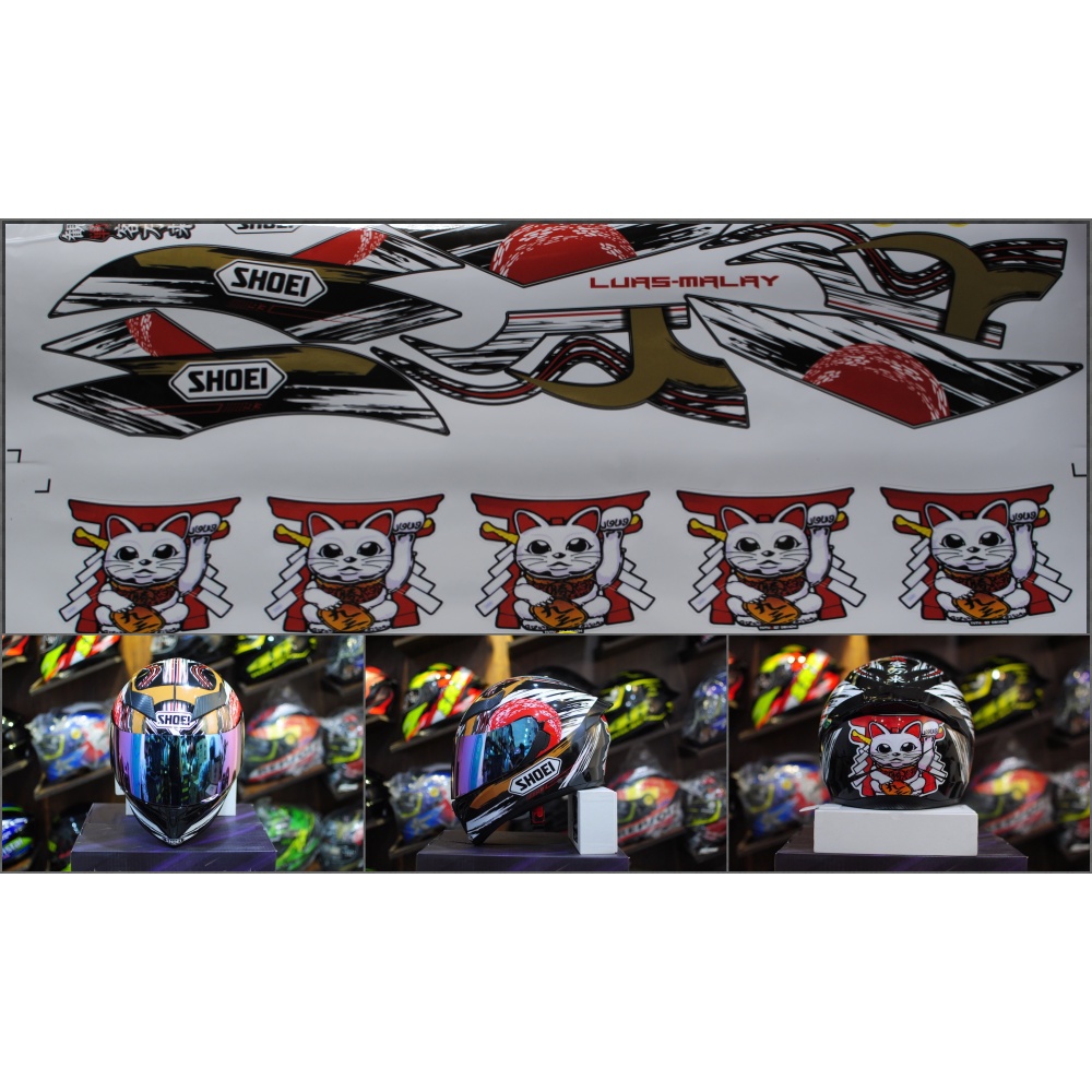 Boss sticker - Decal Motegi 2 for Shoei X-14 full face helmet | Shopee ...