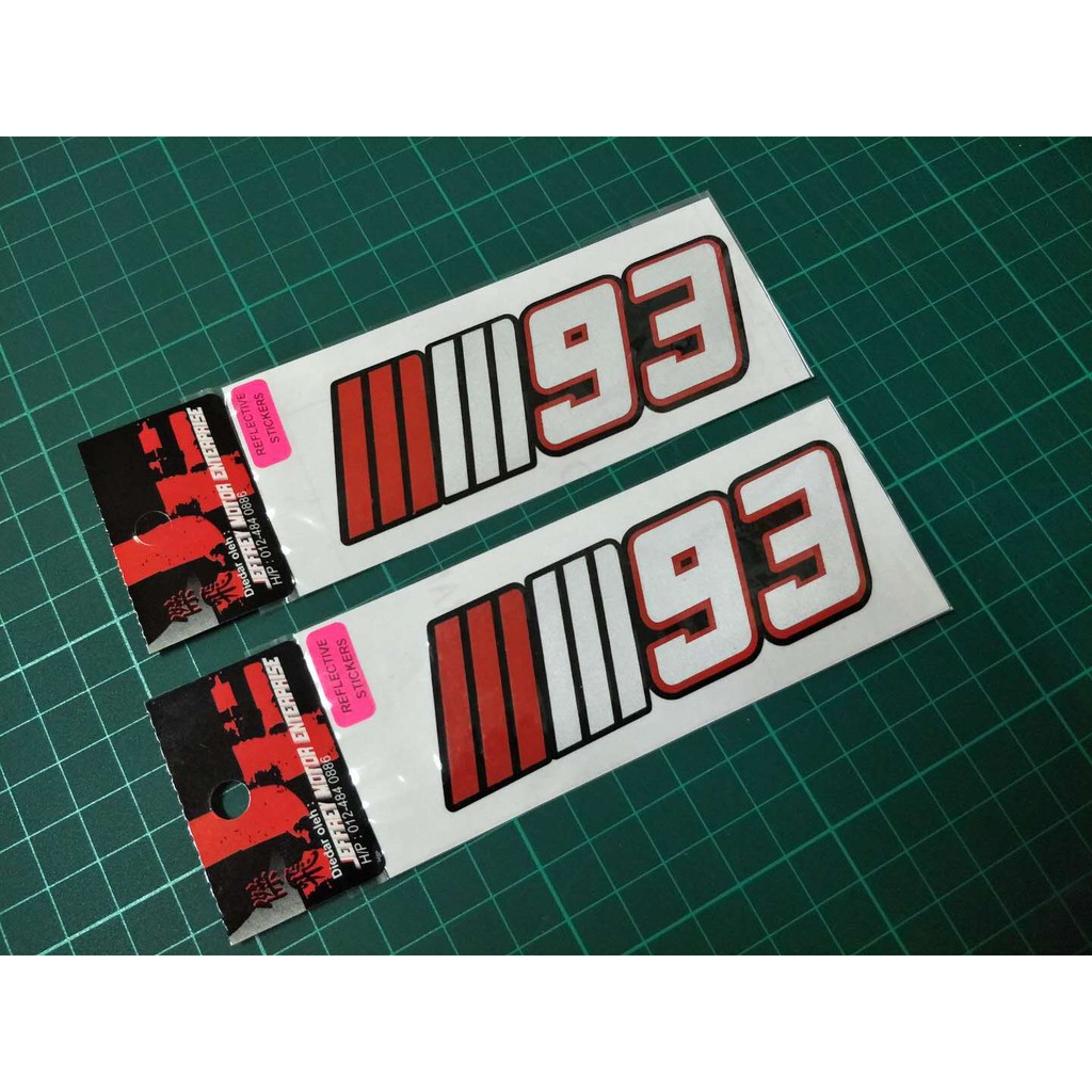 93 Marc Marquez Cutting Stickers (*7053) | Shopee Malaysia