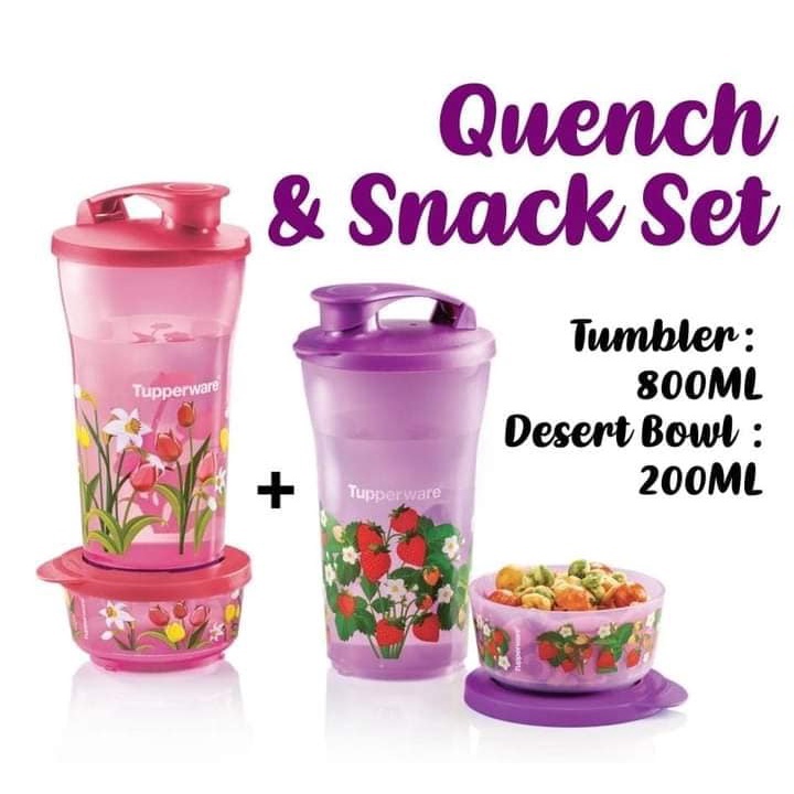 TUPPERWARE Quench & Snack Set (2pcs) | Shopee Malaysia