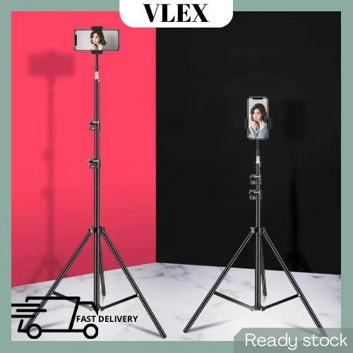 Portable 210cm Tripod Adjustable Stand Live Camera Selfie Tripod Phone Holder 2.1m K3 Bluetooth ...