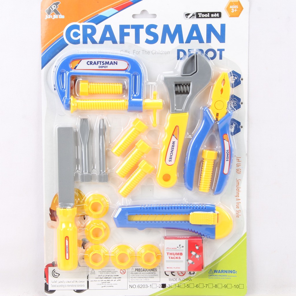 Stock Ready Kids Toys - Cutter & Spanner Tool Pretend Play Set | Shopee ...