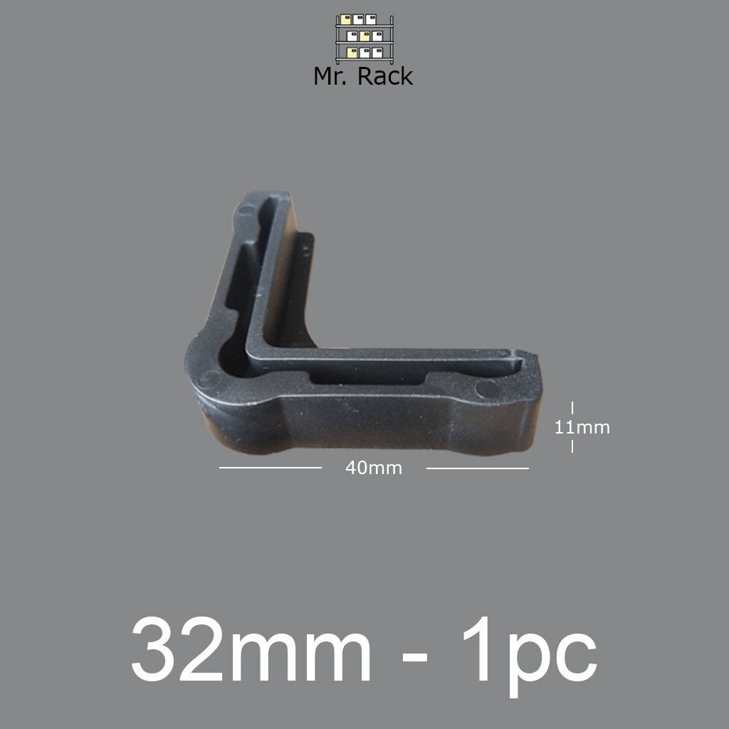 Mr. Rack L Angle Plastic Foot Cover Foot Based Bottom Stopper Rubber ...