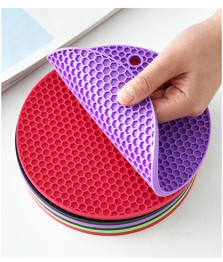 Multifunction Non-Slip Silicone Mat Table Kitchen Pot Mat Bowl Pad Heat ...