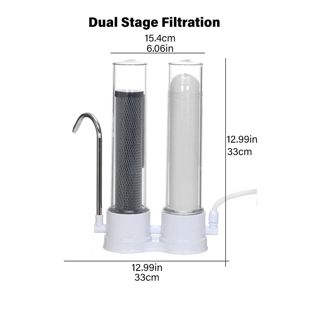 Superstorez Double Filtration Pre-Filter Water System Counter Top ...