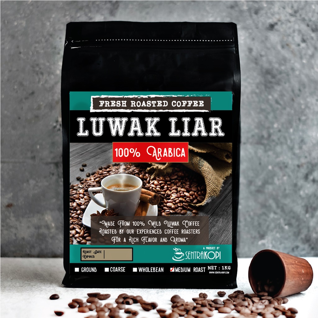 Gayo Arabica Wild Luwak Coffee 1KG - Powder / Beans - Pure Premium Wild ...