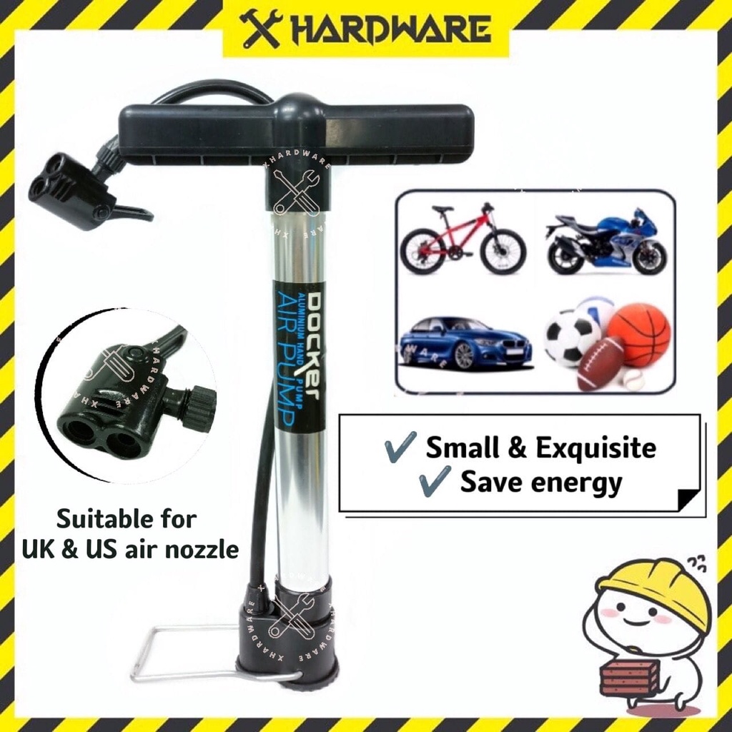 Docker Hand Pump Air Pump Foot Pump/Tyre pump/Bicycle Pump/Mini pump ...