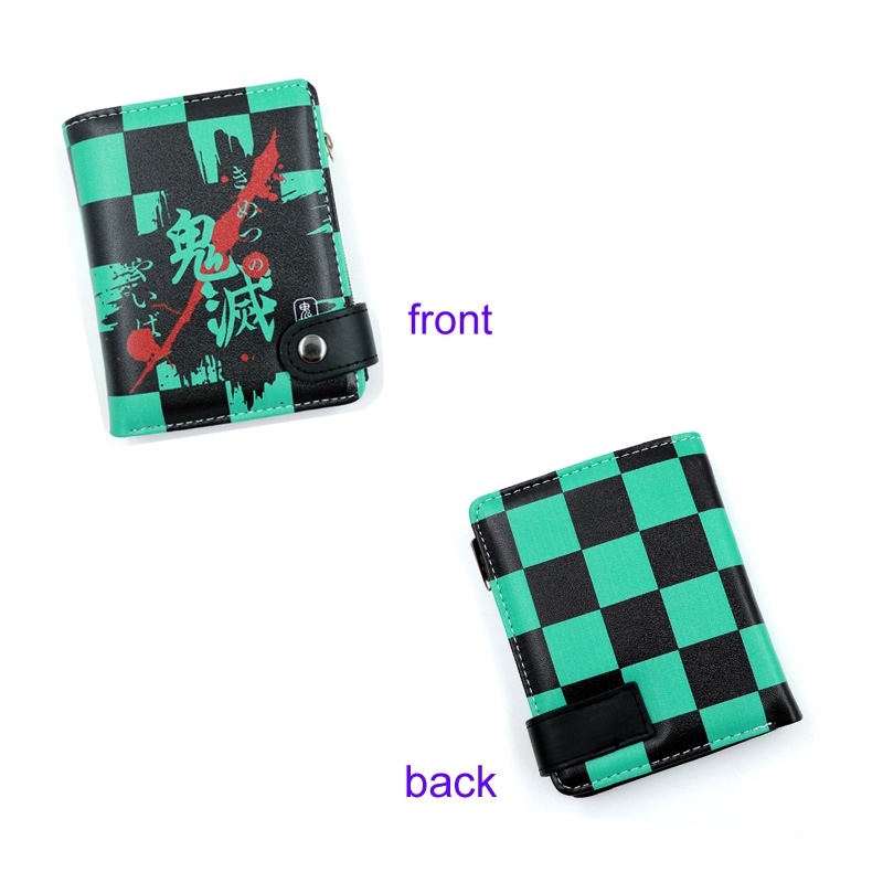 Anime Demon Slayer Kamado Nezuko Kimetsu No Yaiba PU Leather Wallet ...