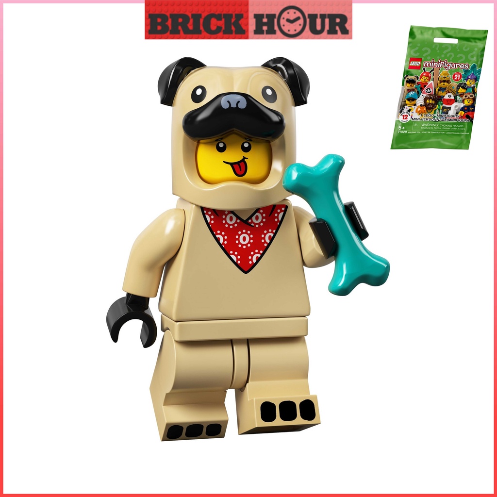71029-5 LEGO Minifigure Series 21 - Pug Costume Guy (MISP) | Shopee ...