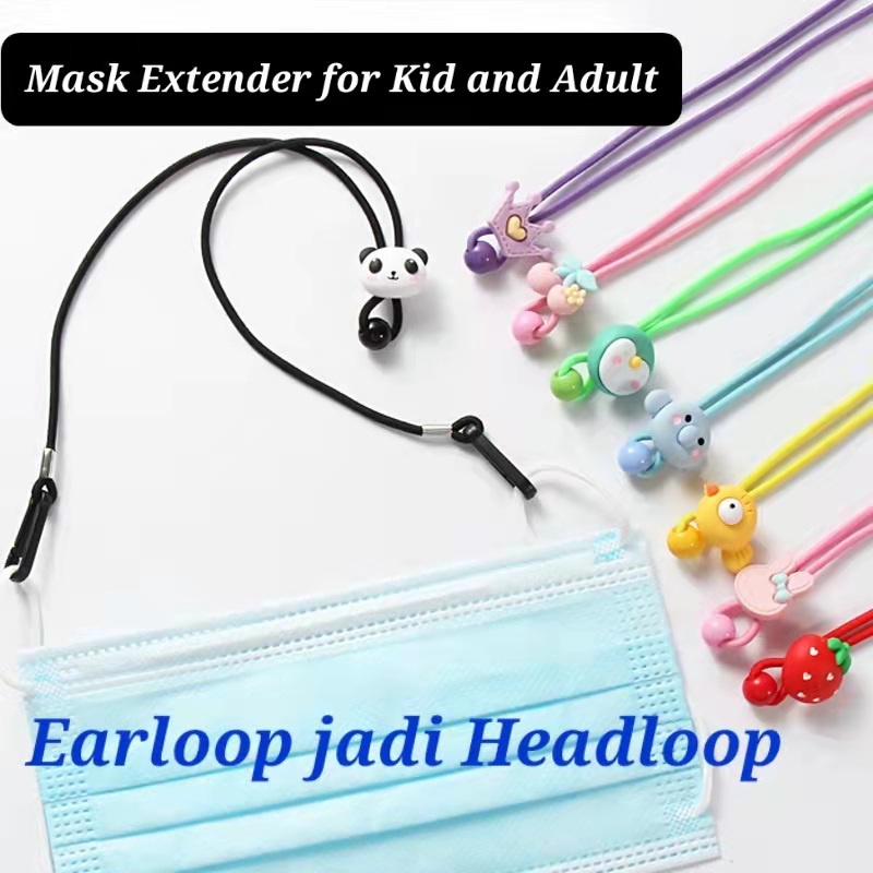 Mask Extender Earloop jadi Headloop Mask Chain Mask Lanyard\Adjustable ...