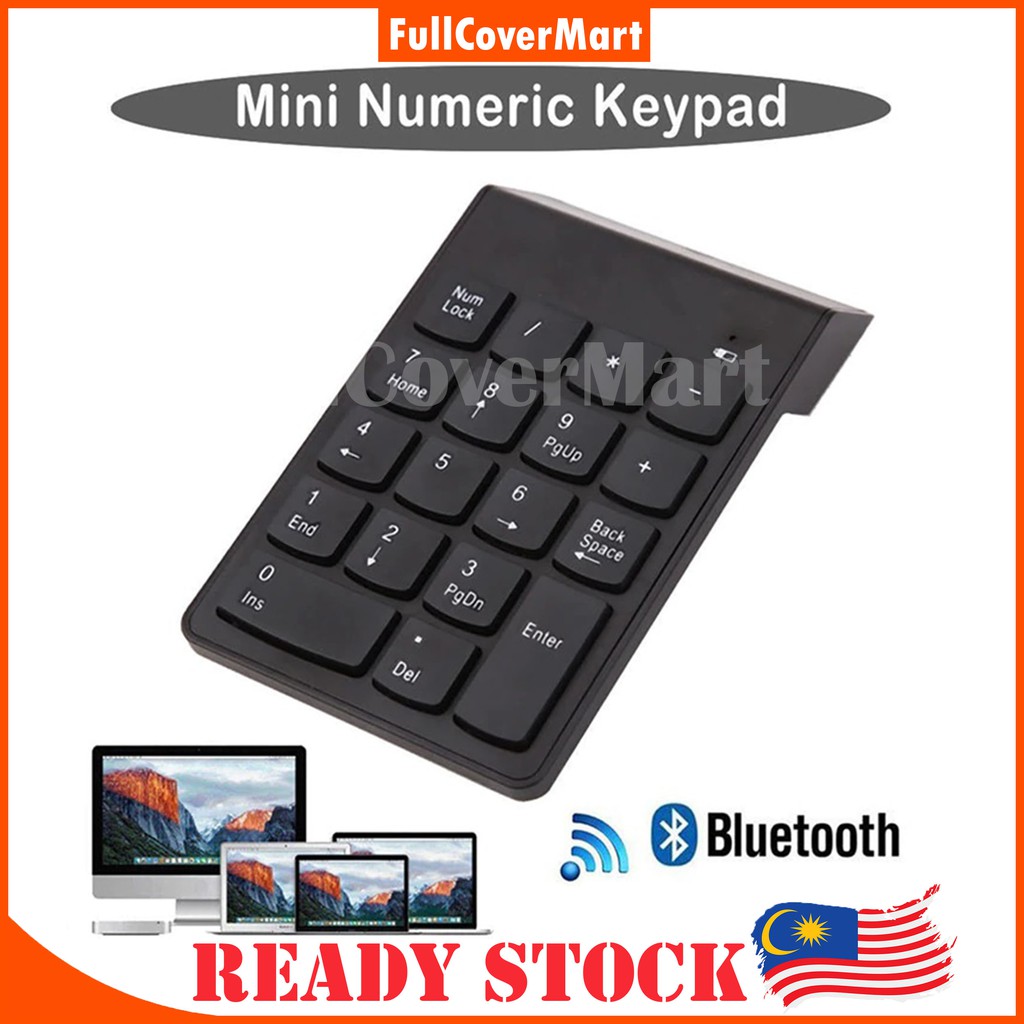 (PC7) Wireless Numeric Keyboard Bluetooth 5.0 Mini Numeric Keypad ...