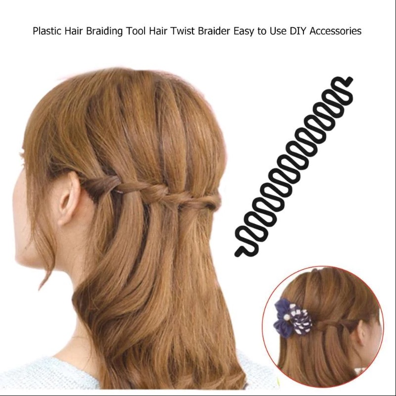 1pc Hair S Braiding Tool Braider Roller Women Braid Holder Clip Girl ...