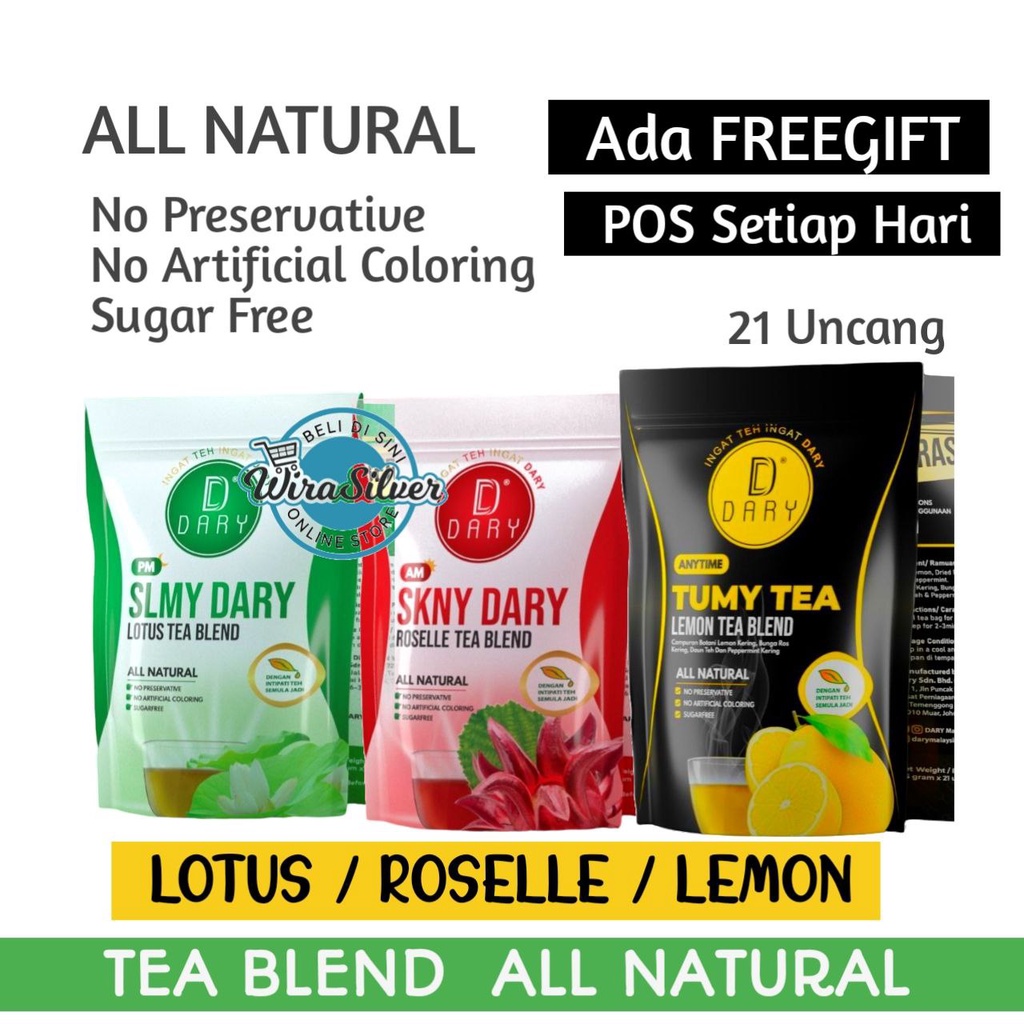 (STOCK CLEARANCE) Dary Tea Detox Tea Skinny Roselle Tea Blend Lotus Tea ...