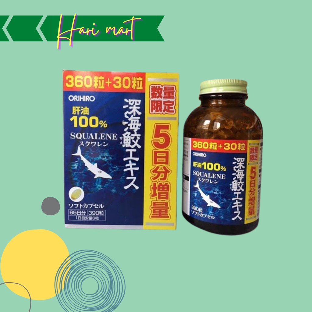 Japanese Squalene Orihiro shark cartilage pills 390 pills | Shopee Malaysia