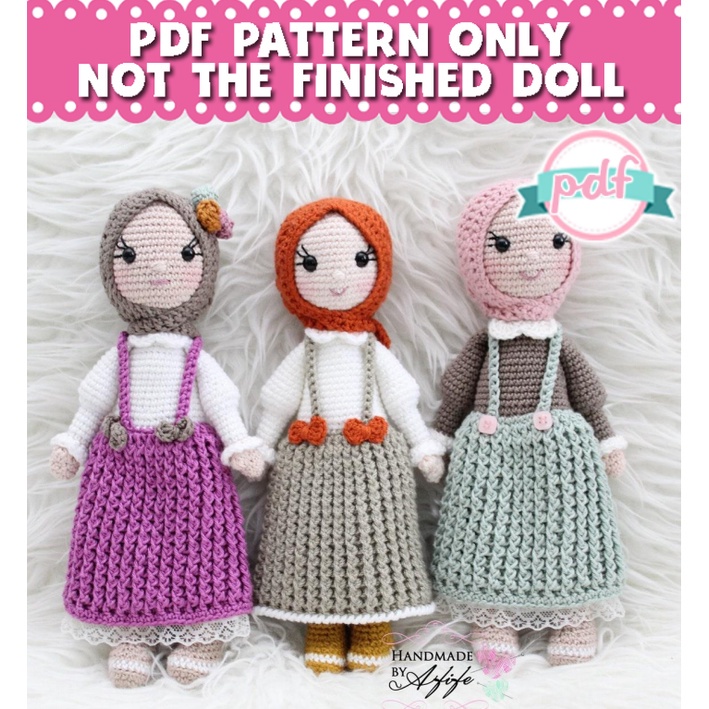 Crochet Pattern - Hijab Doll - Hafsa Doll Amigurumi Pattern PDF ...