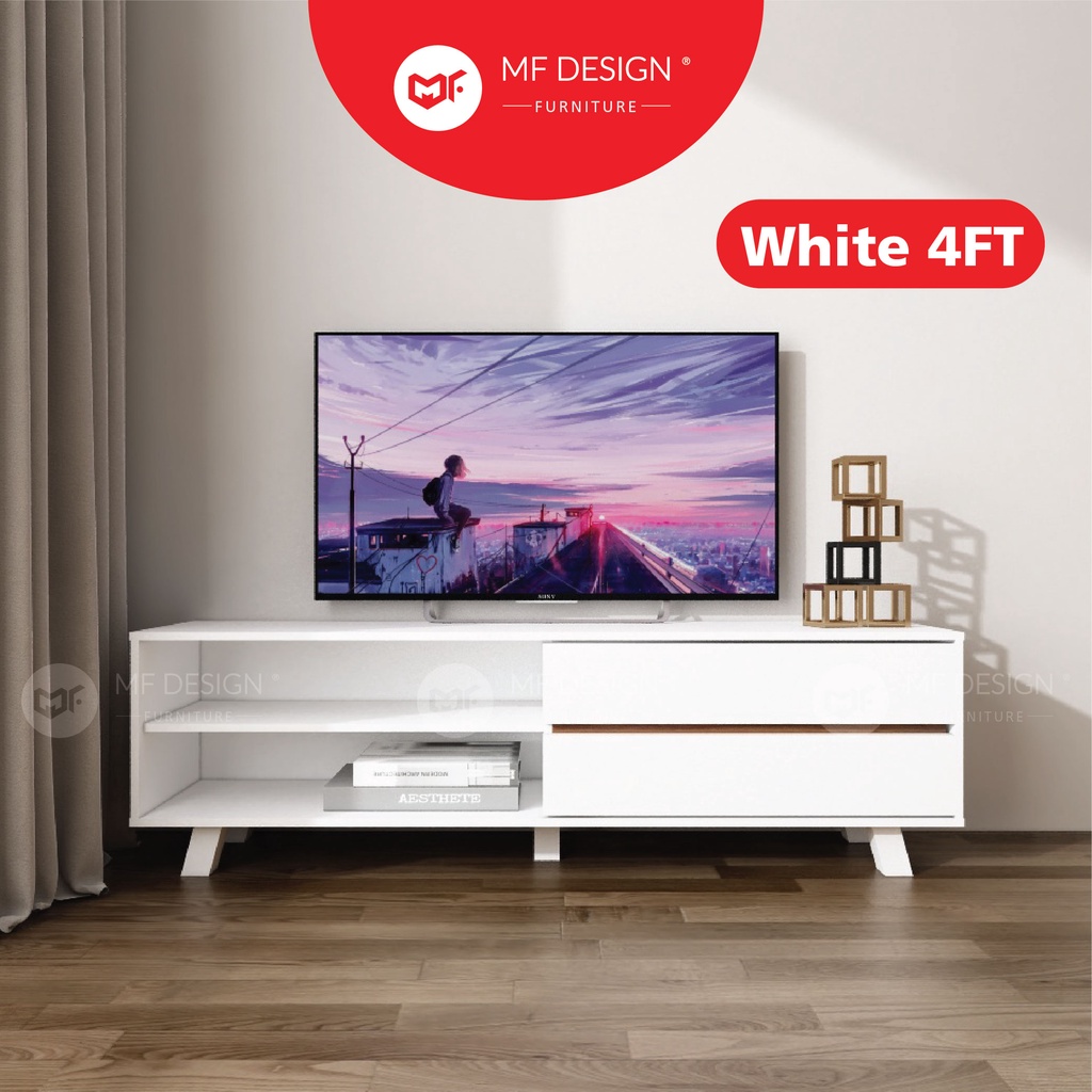 MF Design Anne 4ft tv console almari TV Media Storage Cabinet TV ...