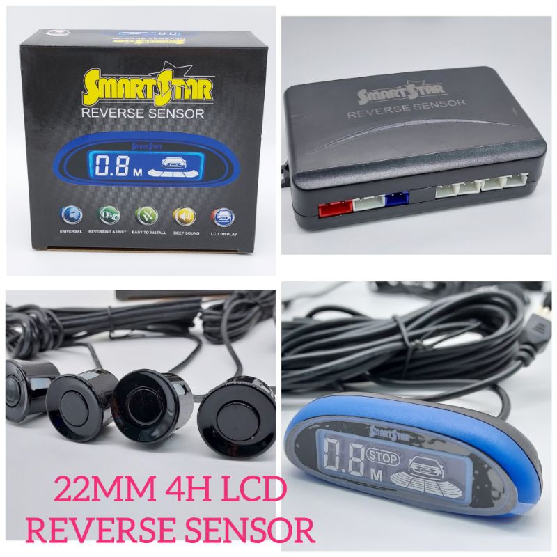 SMARTSTAR 4HEAD LCD REVERSE SENSOR | Shopee Malaysia